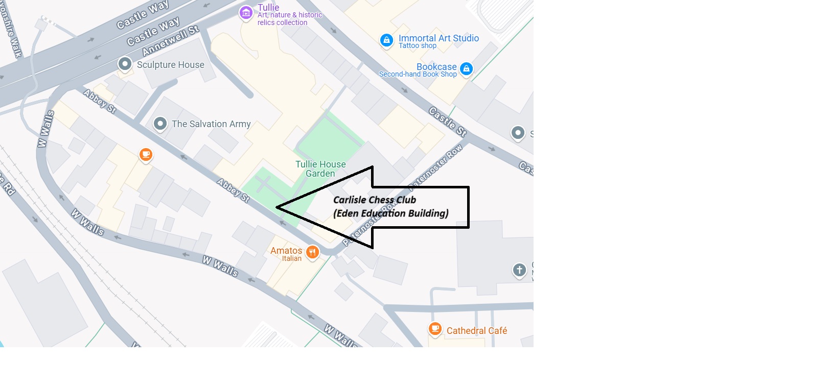 Chess Club Location – Carlisle Chess Club